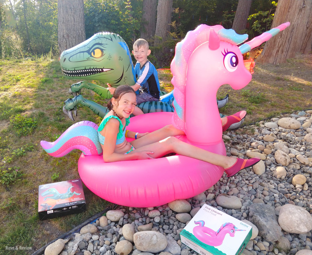 Year-round water fun with Coconut Pool Floats - Rave & Review