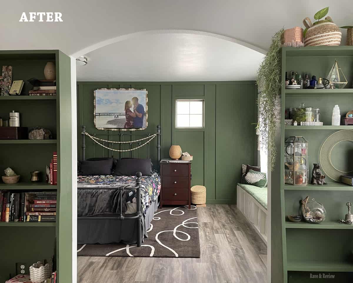 New bedroom with feature wall - Rave & Review